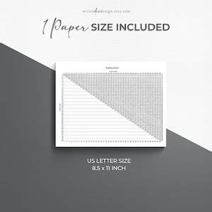 Printable Grading Scale Chart An Essential Reference Tool For Teachers Grade Guide Chart Etsy