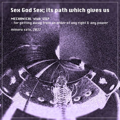 Sex God Sex Its Path Which Gives Us Minoru Sato M S