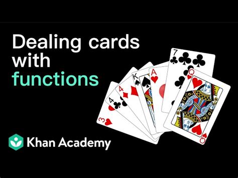 Dealing Cards With Functions Intro To Cs Python Khan Academy