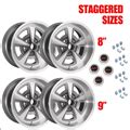 Yearone Rally Ii Staggered Wheel Kit With Black Pm