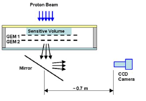 Schematic Diagram Of The Gem Detector With Optical Readout Not To