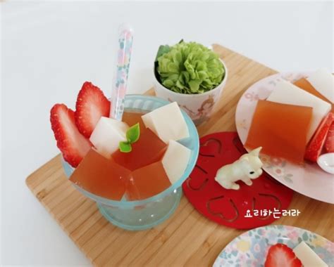 10분 완성 차가운 디저트~ 곤약젤리만들기