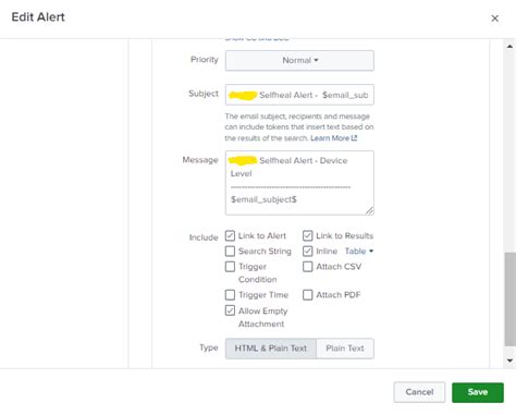Using Tokens In Alert Email Splunk Community