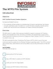 Lab Instructions The Ntfs File System Pdf The NTFS File System Introduction Objective GIAC