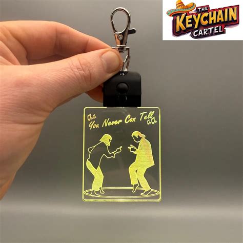 Pulp Fiction Led Keychain Keyring Movie Lover T Fun Keychain Etsy