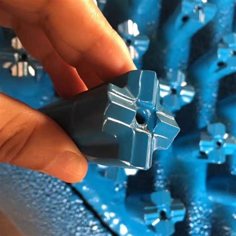 China Customized Tapered Chisel Cross Button Bits For Pneumatic Rock Drill Manufacturers