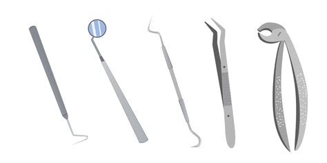 A Set Of Dental Instruments Vector Illustration 11936512 Vector Art At Vecteezy