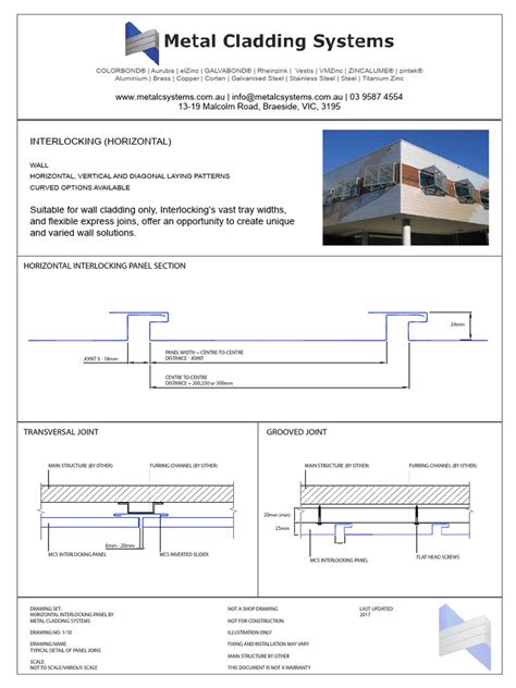 Interlocking Horizontal Metal Cladding Systems Pdf
