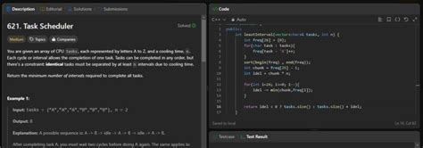 Kishore M On Linkedin Leetcode Taskscheduling Algorithms Coding Dsa Learning Tech