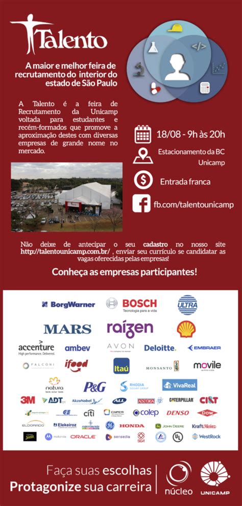 Feira Talento Unicamp Recrutamento Voltado Para Alunos E Recém