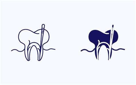 Premium Vector Root Canal Treatment Illustration Icon