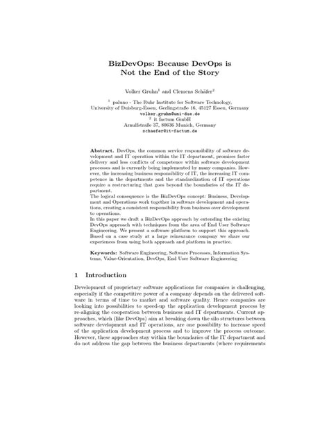 Extending The Devops Approach Introducing The Bizdevops Concept To