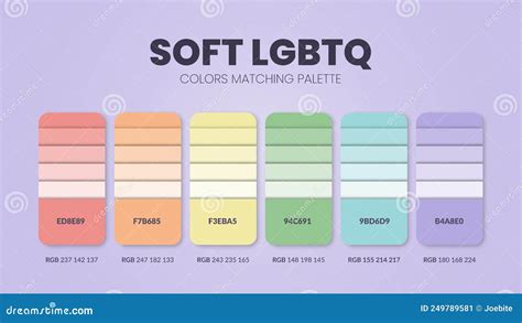 LGBTQ Pride Color Palettes Or Color Schemes Are Trend Combinations And Palette Guides This Year