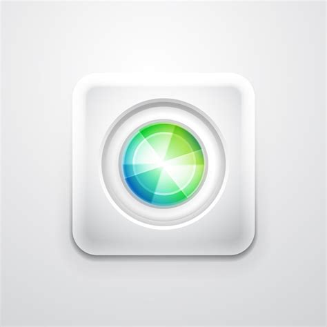 Premium Vector Abstract Colorful Circle On White Square Shape Mobile App Icon