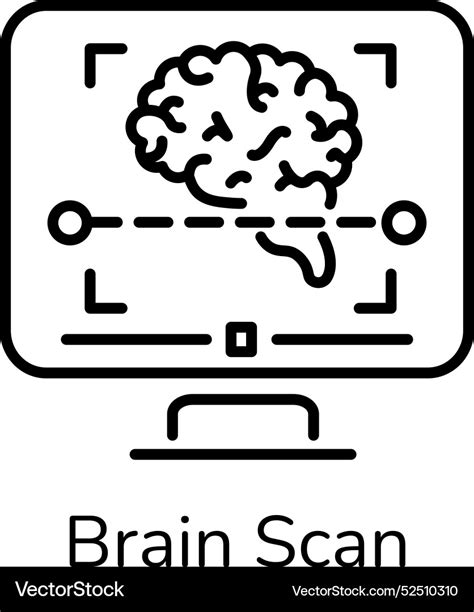 Brain Scan Royalty Free Vector Image Vectorstock