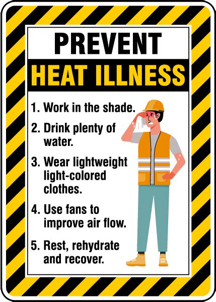 Prevent Heat Illness Sign Claim Your 10 Discount