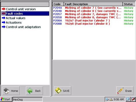AutoHex Scan Tool Mercedes Benz Read And Erease Fault Codes