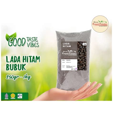 Lada Hitam Bubuk Inaexport