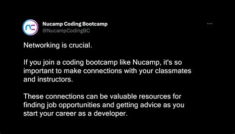 Nucamp Coding Bootcamp On Linkedin Networking Is Crucial If You Join A Coding Bootcamp Like