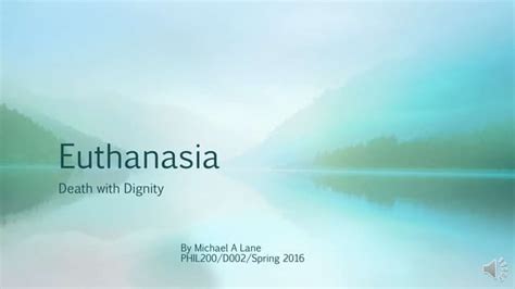 Euthanasia Presentation Pptx