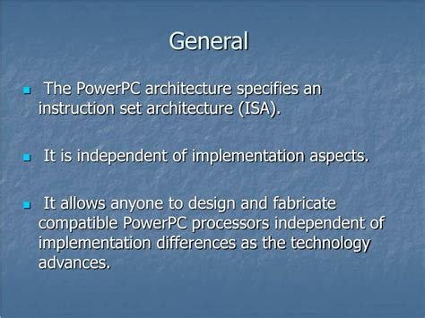 Ppt Powerpc Architecture Powerpoint Presentation Free Download Id3352833
