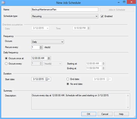 How To Schedule A Sql Server Backup