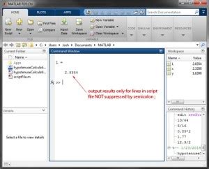 Using MATLAB Script Files Engineer
