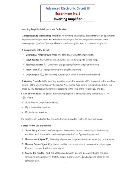 lab1 inverting amp pdf