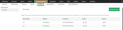 Firewall Rule Set Analysis Configuring Firewall Rules Manageengine