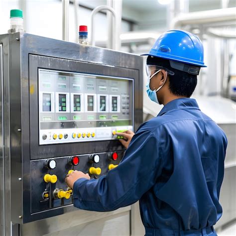 Man Operating Control Panel On Machine Images Free Download On Freepik
