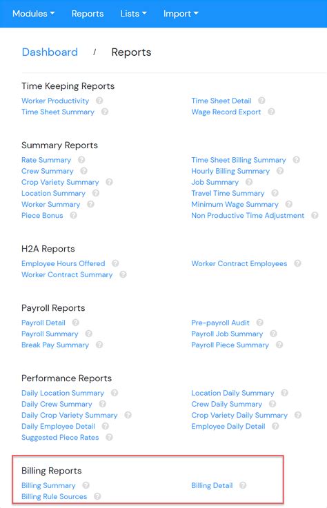 Billing Detail Report Support Time Portal Llc