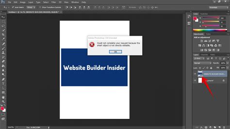 why is my smart object not directly editable in photoshop