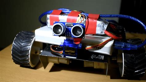 Obstacle Avoiding Robot Using Arduino Ultrasonic Sensor And L298n