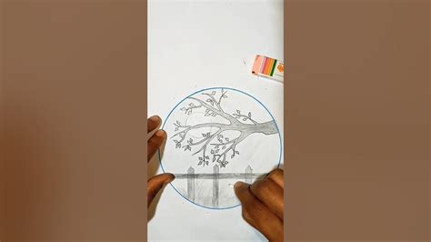 গ্রামের প্রাকৃতিক দৃশ্য আকা। Shortvideo Youtubeshorts Youtube