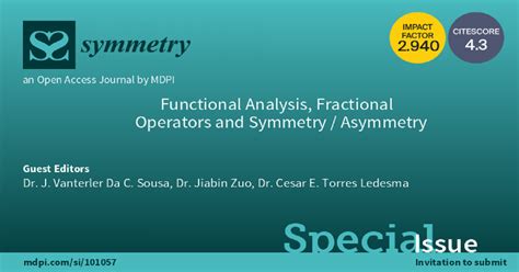 Symmetry Special Issue Functional Analysis Fractional Operators And Symmetry Asymmetry