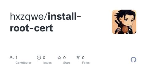Github Hxzqweinstall Root Cert