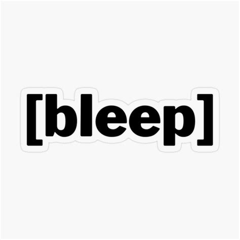 Bleep Censor Cursing Swearing Sticker For Sale By Ampersandcuster