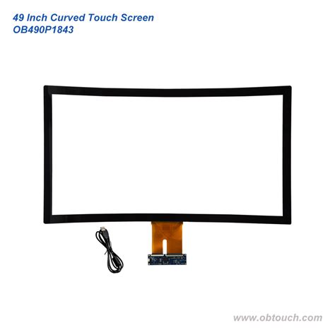 49 Inch Curved Touch Screen Pcap Technology 10 Points Gff Panels Eeti Touch Controller Board