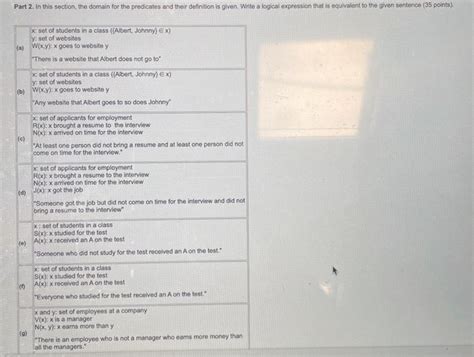 Solved Part Select The Correct Expression Rule For The Chegg