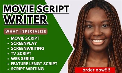 Be Movie Script Writer Screenplay Screenwriting Script Writing Movie Script By Bayern001