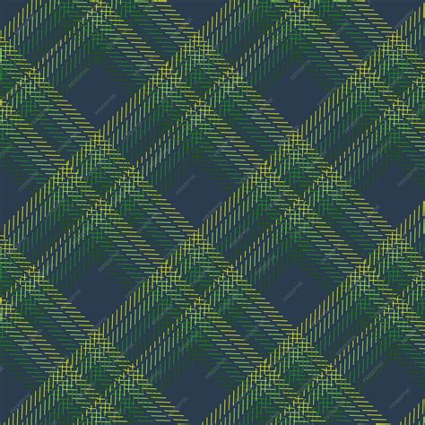 파란색 녹색과 노란색 체크 무늬 체크 무늬 배경 벡터 일러스트 레이 션의 원활한 패턴 프리미엄 벡터