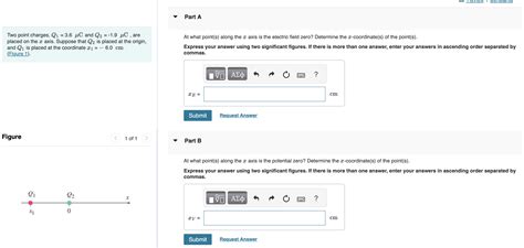 Solved Two Point Charges Q136μc And Q2−19μc Are Placed