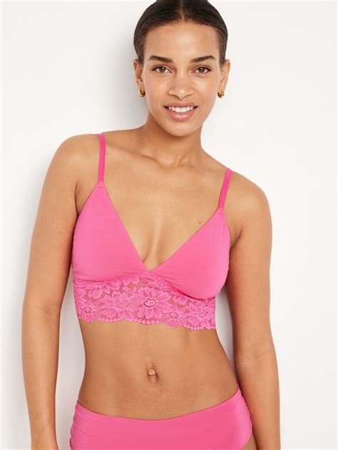 Lace Longline Bralette Old Navy
