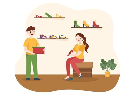 Shoe Store Cartoon At Kenneth Burton Blog