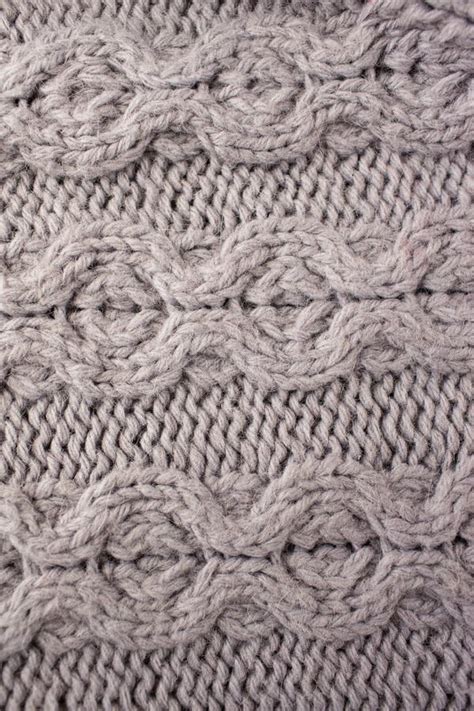 Close Up Of Knitted Wool Texture Stock Image Image Of Heat Pattern