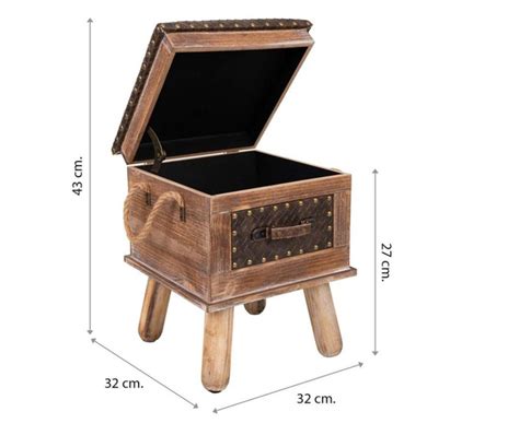 Табуретка с място за съхранение Vivre