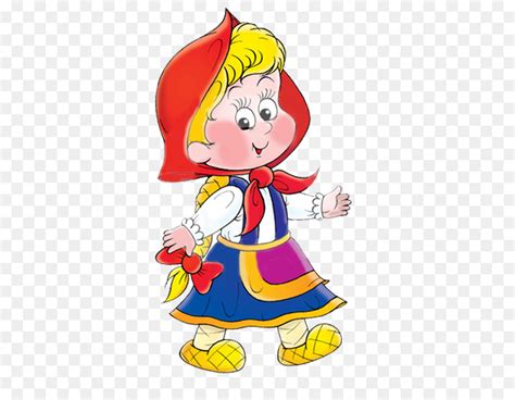 Картинка красная шапочка для детей из сказки на прозрачном фоне