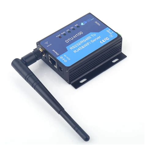 Dtu H100 Wifi Serial Uart Server Rs232 Rs485 To Rj45 Wifi Ethernet