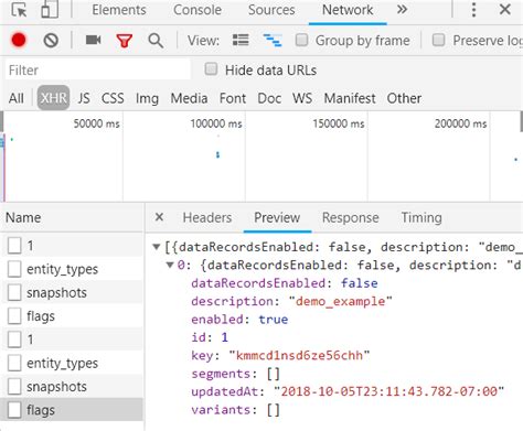 empty arrays returned for segments and variants on get flags endpoint