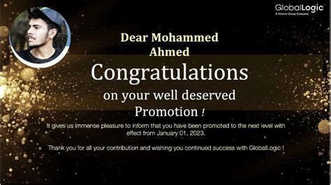 Mohammed Ahmed On Linkedin Softwareengineer Globallogic Promotion 14 Comments